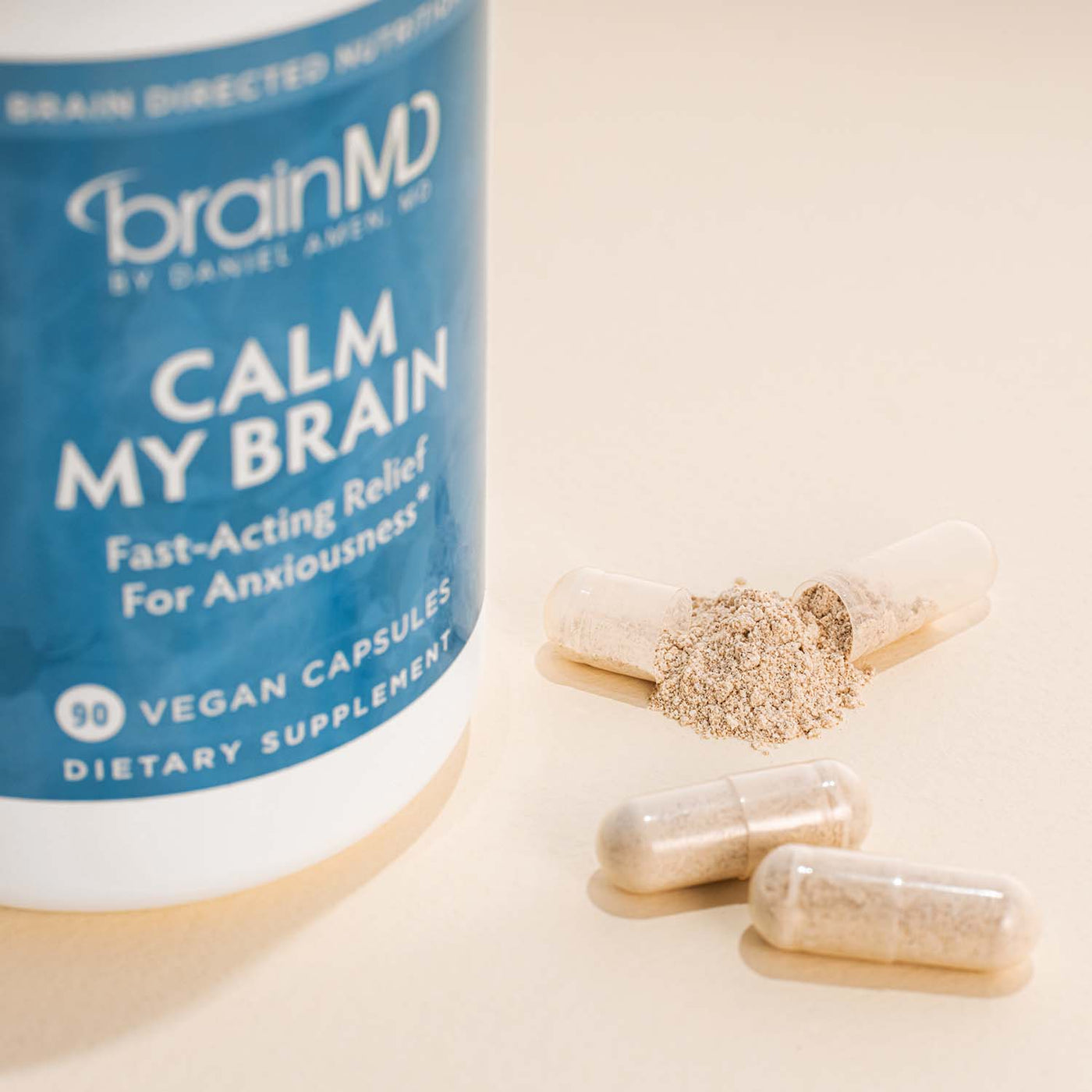 Calm My Brain | Natural Supplement for Anxiousness & Stress | BrainMD